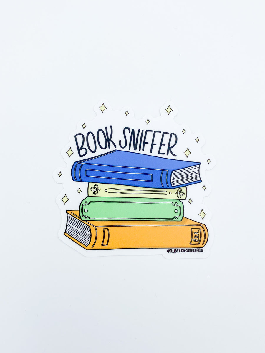 Book Sniffer Sticker – Dellwood Designs