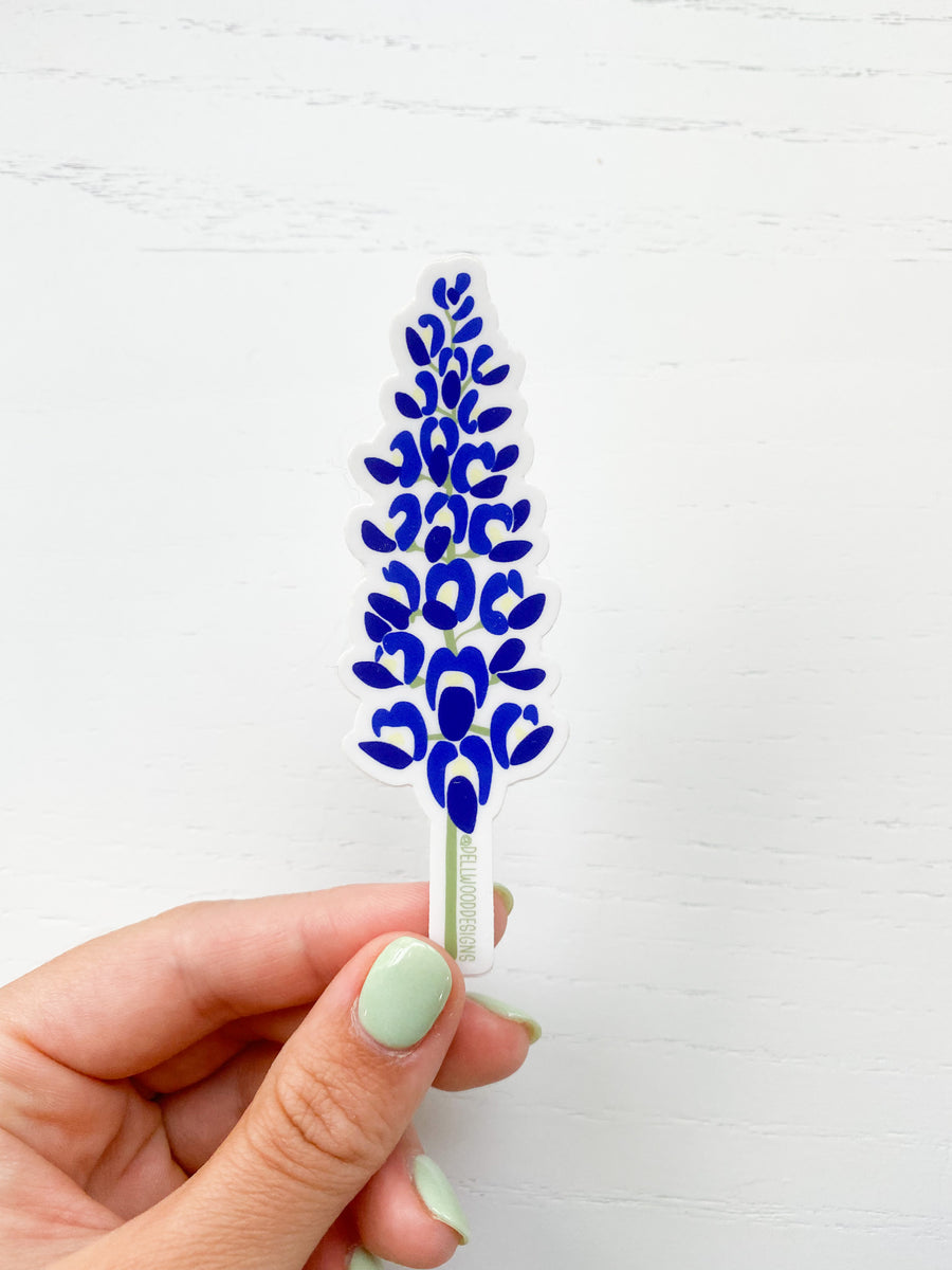 Bluebonnet Flower Sticker – Dellwood Designs